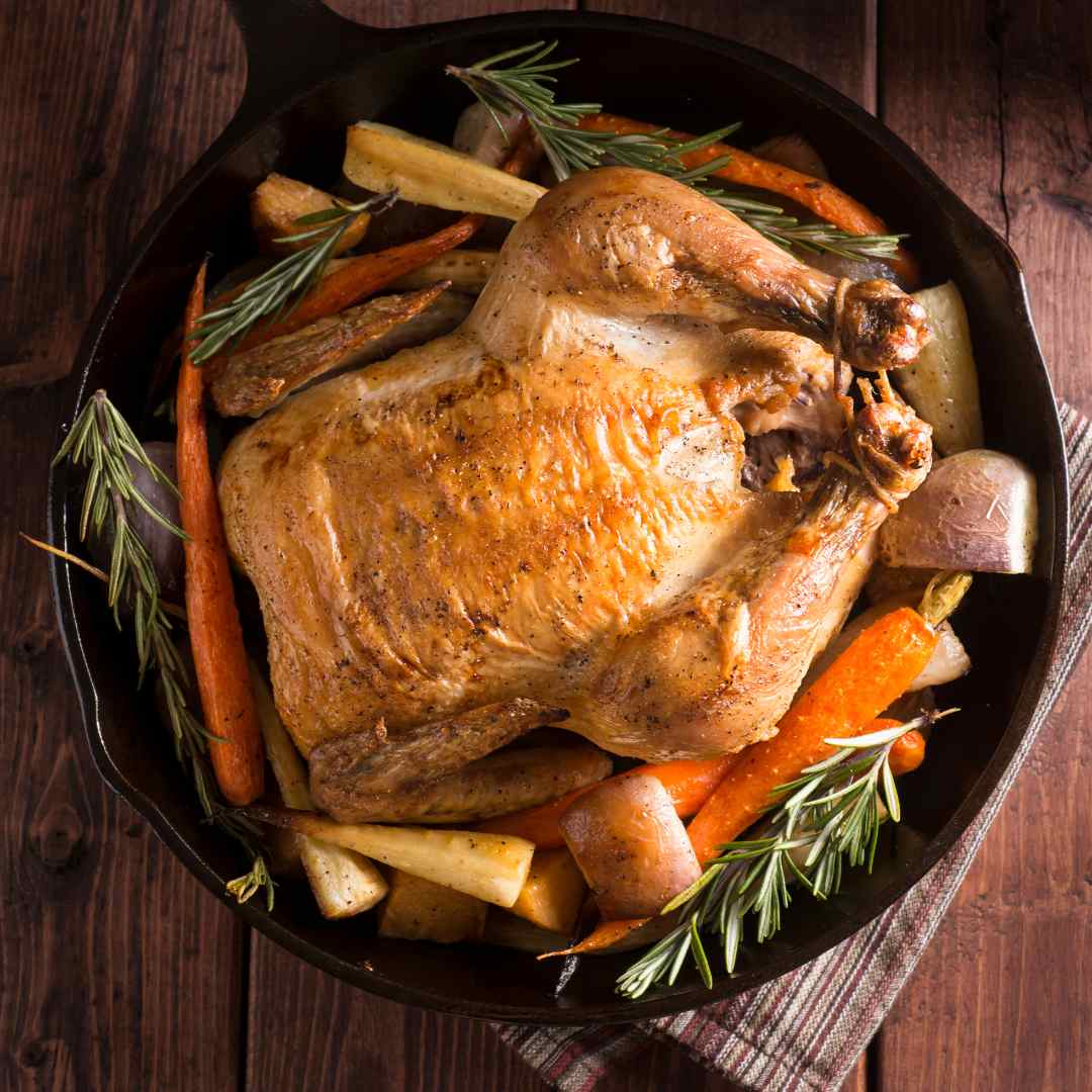 Recette poulet rôti : moelleux et croustillant